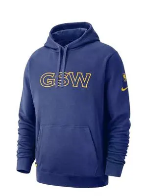 Nike Nba Golden State Warriors Courtside Hoodie - Blue