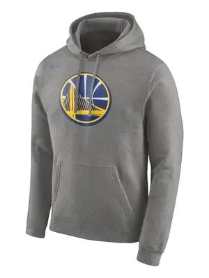 Nike Golden State Warriors Logo Pullover Hoodie - Grey