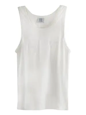 Vetements Vet Tank Top - White