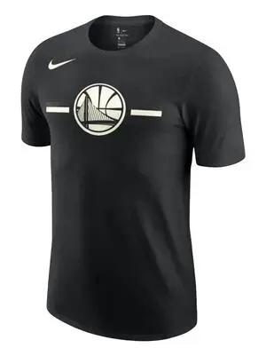 Nike X Nba Golden State Warriors Round-neck T-shirt - Black