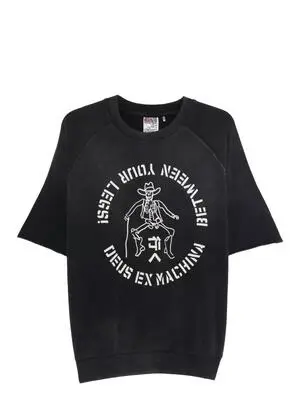 Deus Ex Machina Print-detail Round-neck T-shirt - Black