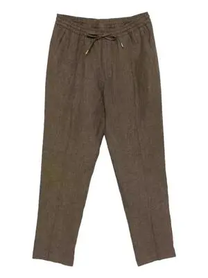 BRIGLIA 1949 Drawstring Trousers - Brown