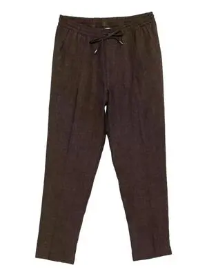 BRIGLIA 1949 Wimbledons Drawstring Trousers - Brown