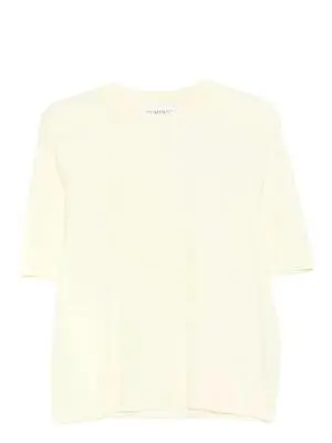 Eric Bompard Crew-neck Short-sleeve Top - Yellow