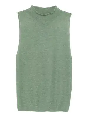 Eric Bompard Plain Knit Top - Green