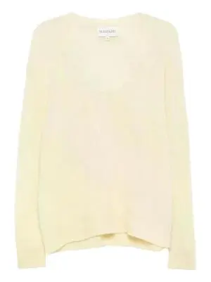 Eric Bompard Long-sleeve V-neck Sweater - Yellow