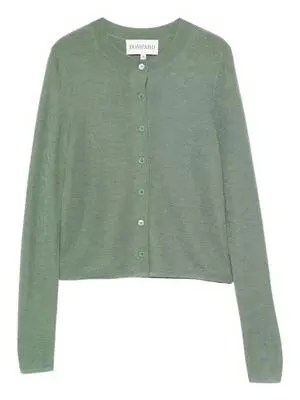 Eric Bompard Button-front Cropped Cardigan - Green