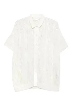 Eric Bompard Crochet Polo Shirt - Neutrals