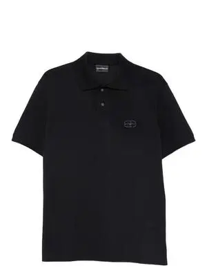 EMPORIO ARMANI Logo-embroidered Polo Shirt