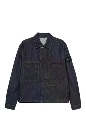 Stone Island Compass-badge Shirt Jacket - Blue
