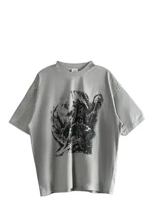 Vetements Goth Oversized T-shirt - Grey Melange