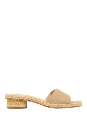 DOLCEVITA Dixi Wide Suede Sandals - Camel Suede