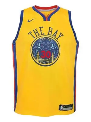 Nike X Nba Golden State Warriors Stephen Curry Graphic Vest - Yellow