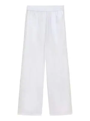 MSGM Lace-detail Trousers - White