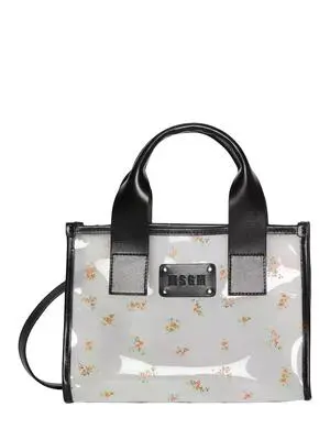 MSGM Floral Print Tote Bag White