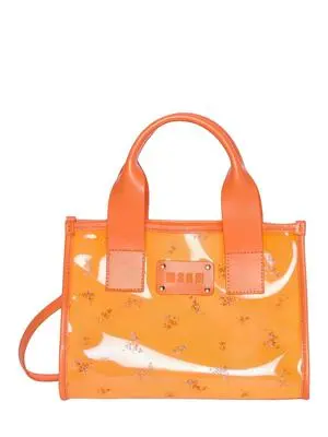 MSGM Floral Tote Bag - Orange