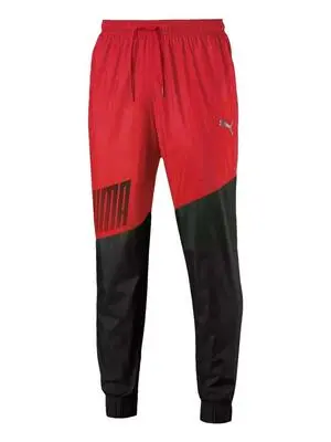PUMA Colourblock Track Pants - Red