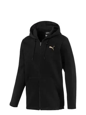 PUMA Long-sleeve Zip-up Hoodie - Black