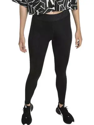 PUMA Elastic-waist Leggings - Black