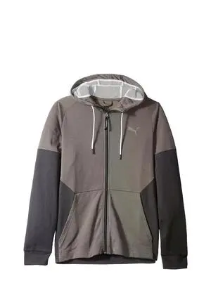 PUMA Two-tone Long-sleeve Hoodie - Grey