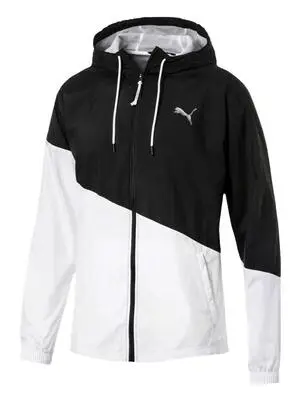 PUMA Colourblock Hooded Jacket - Black