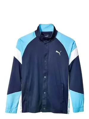 PUMA Logo-detail Buttoned Shirt - Blue
