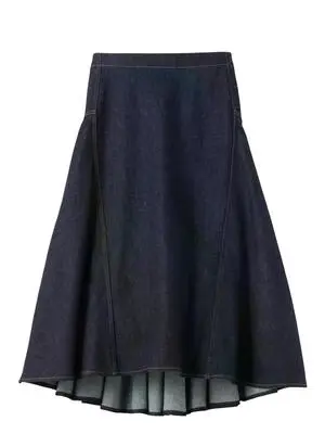 Jacquemus Lavoir De-nîmes Midi Skirt - Blue