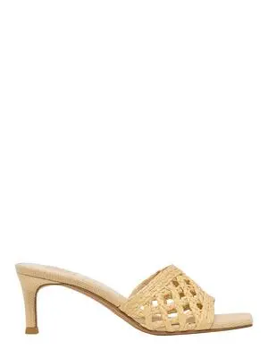 DOLCEVITA Bowen Raffia Mules - Lt Natural Raffia