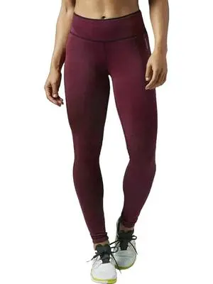 REEBOK Contrasting-seam Leggings - Red