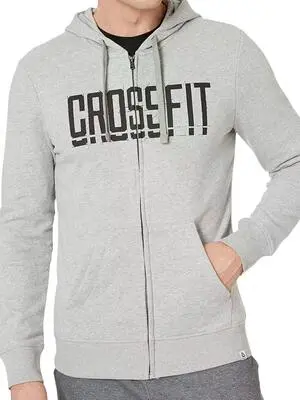 REEBOK Crossfit Zip-up Hoodie - Grey