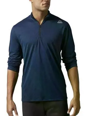 REEBOK Supremium 2.0 Quarter-zip T-shirt - Blue