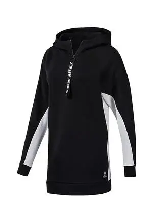 REEBOK Workout Ready Half-zip Hoodie - Black