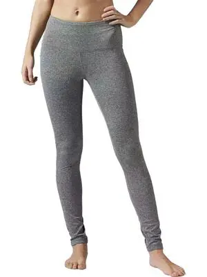 REEBOK Tonal-topstitching Leggings - Grey