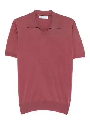 Brunello Cucinelli V-neck T-shirt - Red