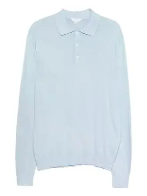 Malo Button-up Polo Shirt - Blue