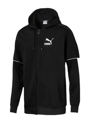 PUMA Hooded Zip-up - Black