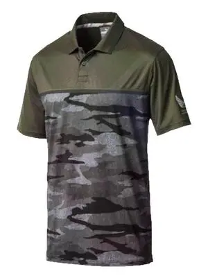 PUMA Camouflage-pattern Polo Shirt - Green