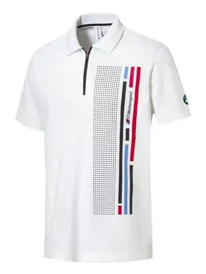 PUMA X Bmw Motorsport Logo-print Polo Shirt - White