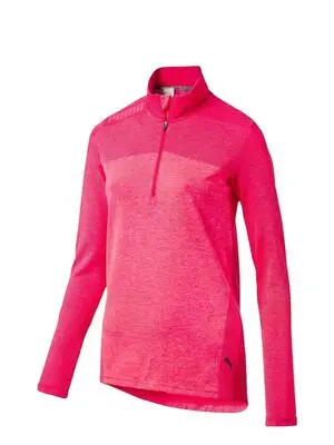 PUMA Seamless Quarter-zip Sweatshirt - Pink