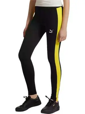 PUMA Logo Side-stripe Leggings - Black