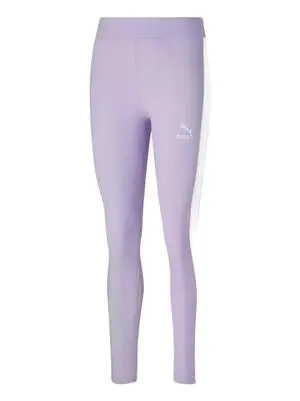 PUMA Logo-detail Leggings - Purple