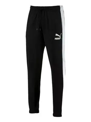 PUMA Side-stripe Track Pants - Black