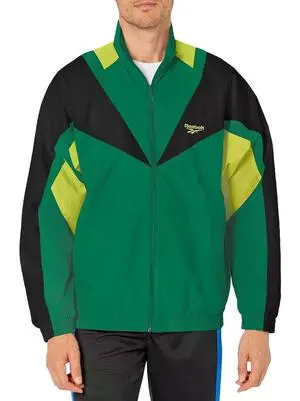 REEBOK Logo-embroidered Bomber Jacket - Green