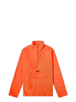 REEBOK Half-zip Fleece Sweatshirt - Orange