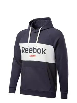 REEBOK Logo-print Hoodie - Blue