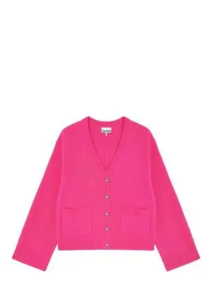 GANNI Pockets Cardigan - Pink