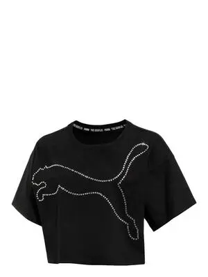 PUMA The Kooples X Rhinestone T-shirt - Black