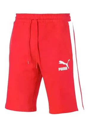 PUMA Logo-print Track Shorts - Red
