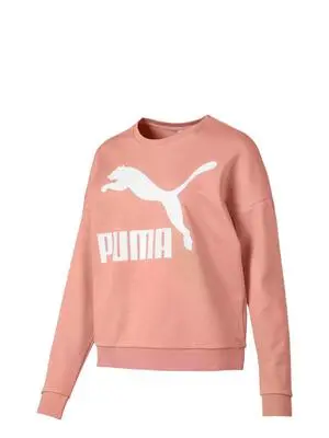 PUMA Logo-print Sweatshirt - Pink