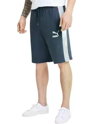 PUMA Logo-print Track Shorts - Blue